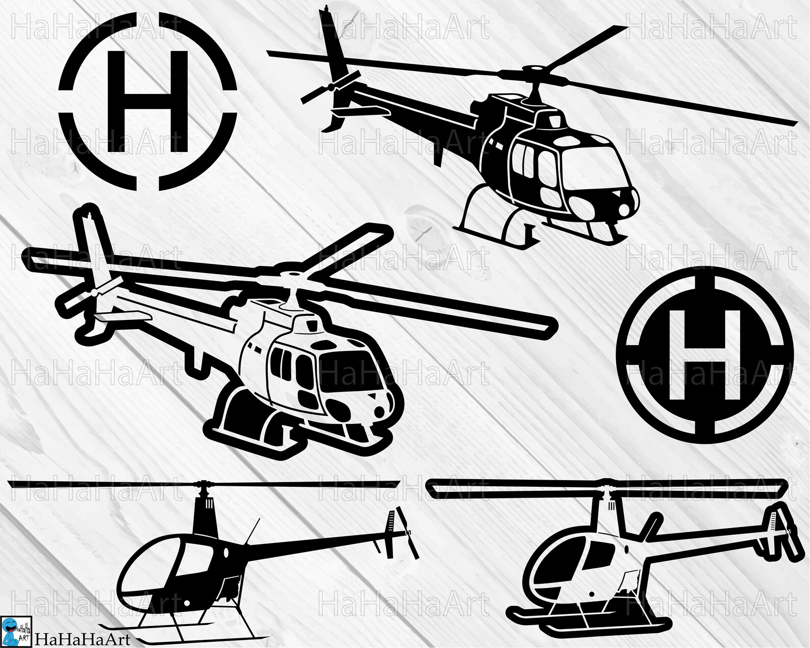 Helicopters Monogram Clipart / Cutting Files Svg Pdf Png Jpg - Etsy