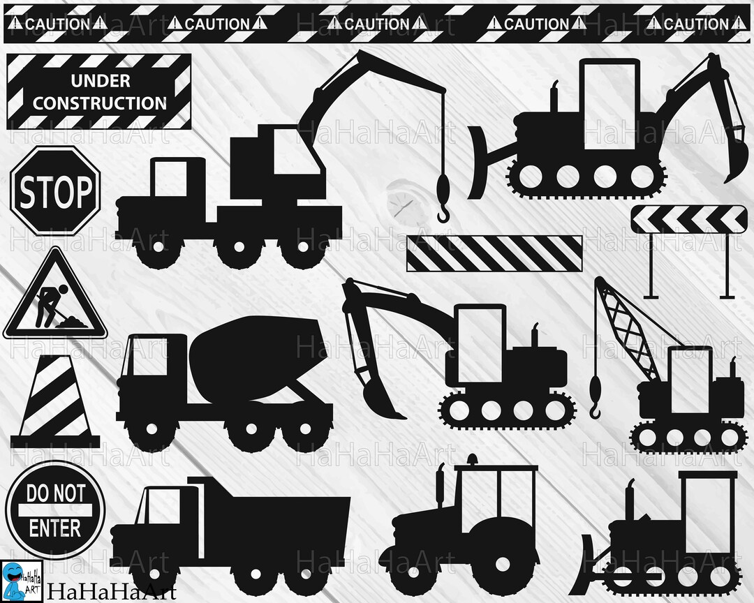 Construction Monogram V1 - Clipart / Cutting Files Svg Png Jpg Dxf Eps ...