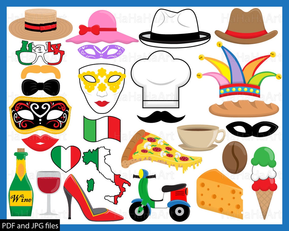 Italy Props Cutting Files SVG JPG Digital Graphic Design - Etsy