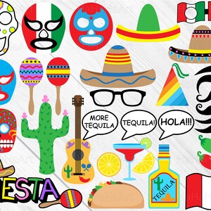 Fiesta Props - Clipart / Cutting Files Svg Jpg Digital Graphic Design ...