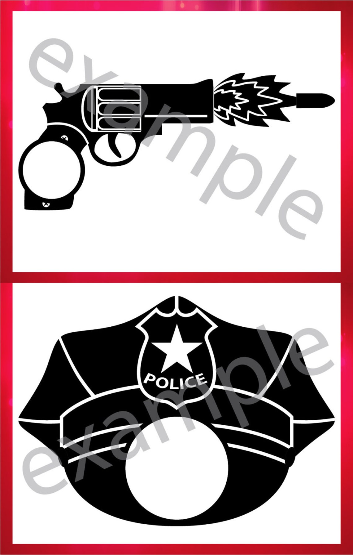 Police Monogram - Digital Cutting Files Svg Png Eps Jpg Dxf Graphic ...
