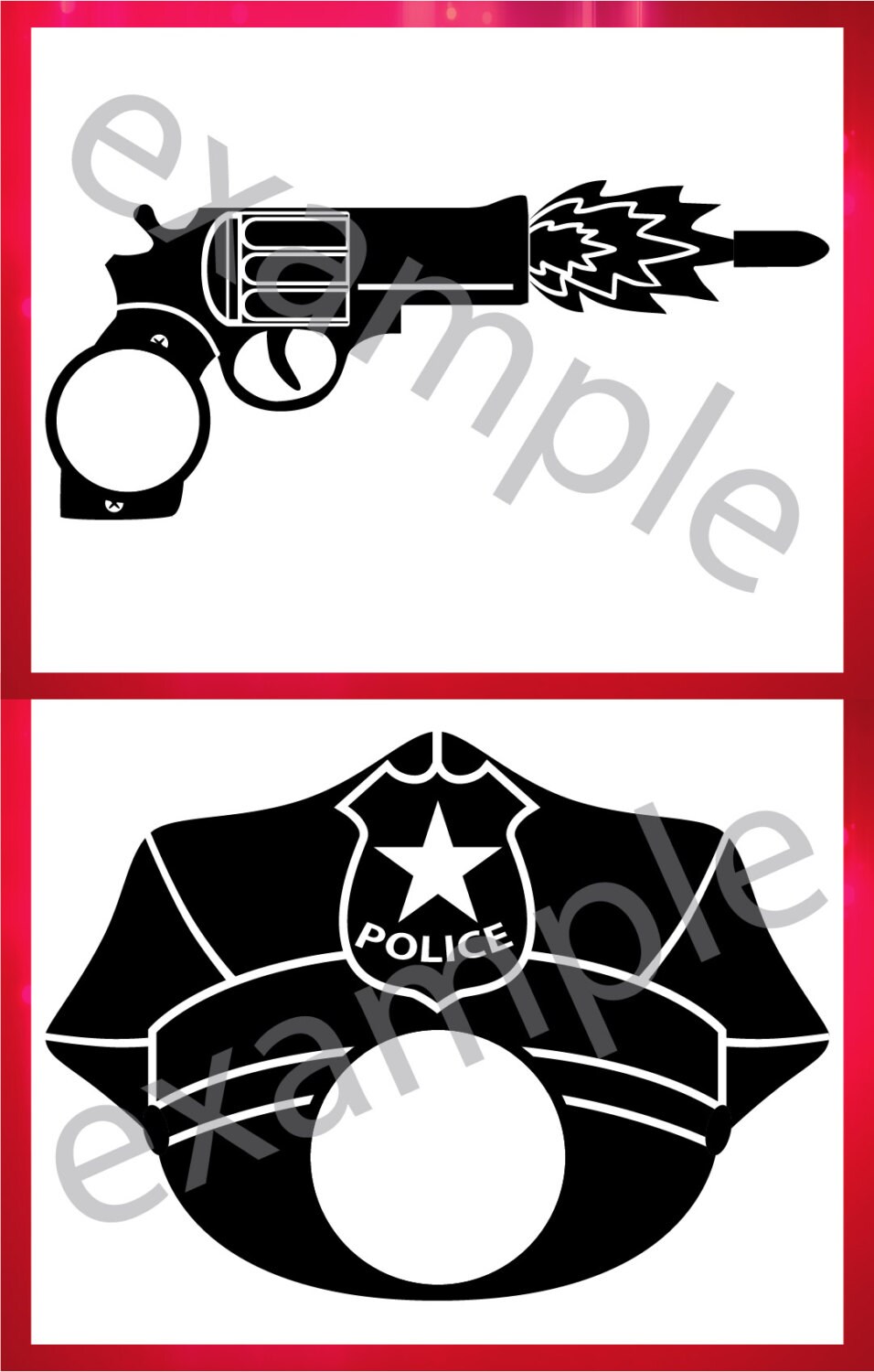 Police Monogram - Digital Cutting Files Svg Png Eps Jpg Dxf Graphic ...