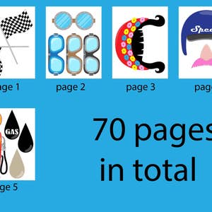 50s Race Car Props V1 - Clipart PDF JPG Digital Graphic Design ...