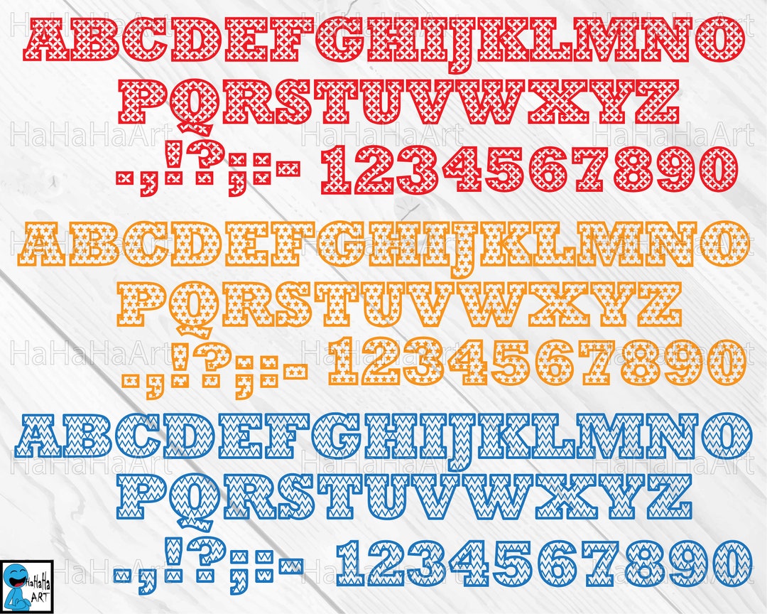 Color Alphabet - Clipart / Cutting Files Svg Png Jpg Digital Graphic ...