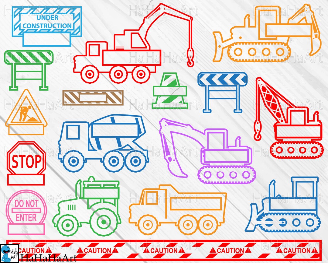 Split Construction Monogram - Cutting Files Svg Png Jpg Dxf Eps Digital ...