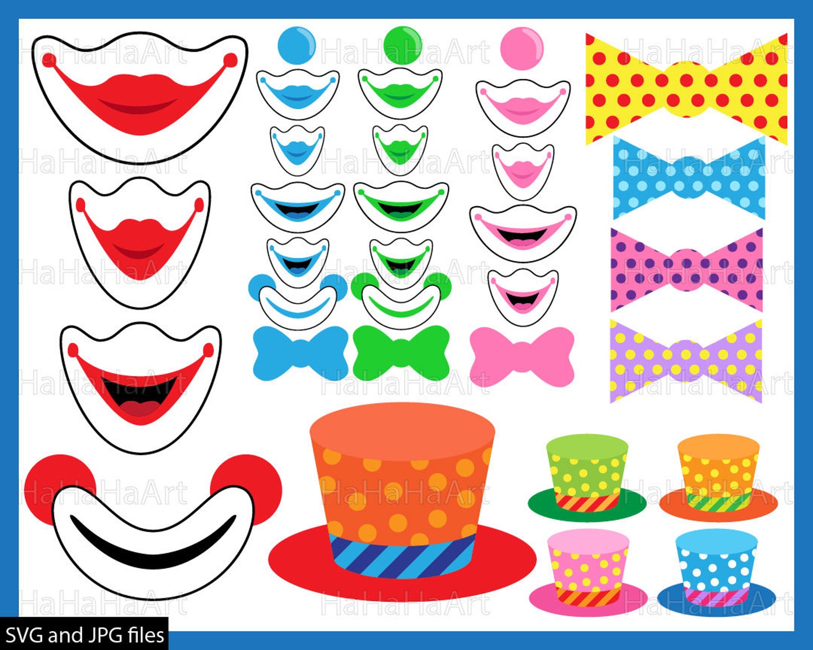 Clown Props Cutting Files SVG JPG Digital Graphic Design - Etsy