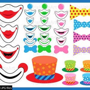 Clown Props Cutting Files SVG JPG Digital Graphic Design Instant ...