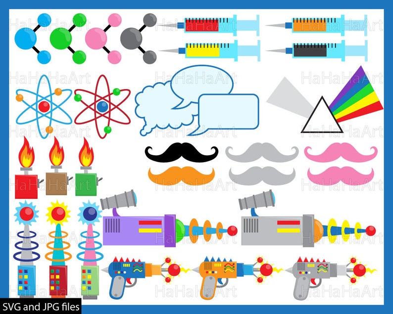 Crazy Lab Photo Booth Props: Printable SVG JPG Files - Etsy Canada