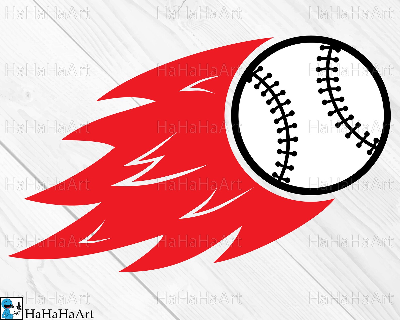 Baseball Fireball Clip Art / Cutting Files Svg Eps Dxf Png - Etsy