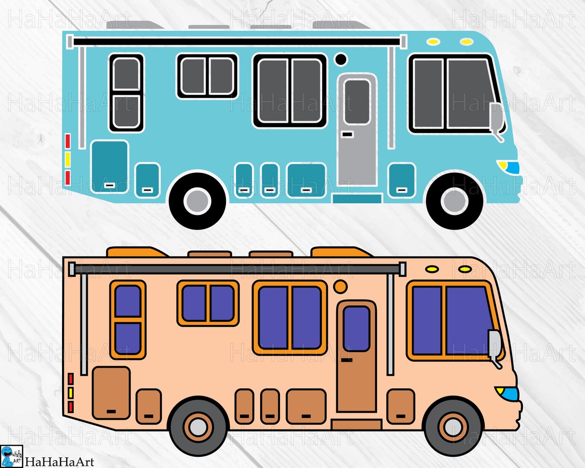 Motorhome Clipart / Cutting Files Svg Png Jpg Dxf Eps | Etsy Canada