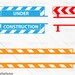 Split Construction Monogram V1 Clipart / Cutting Files Svg - Etsy