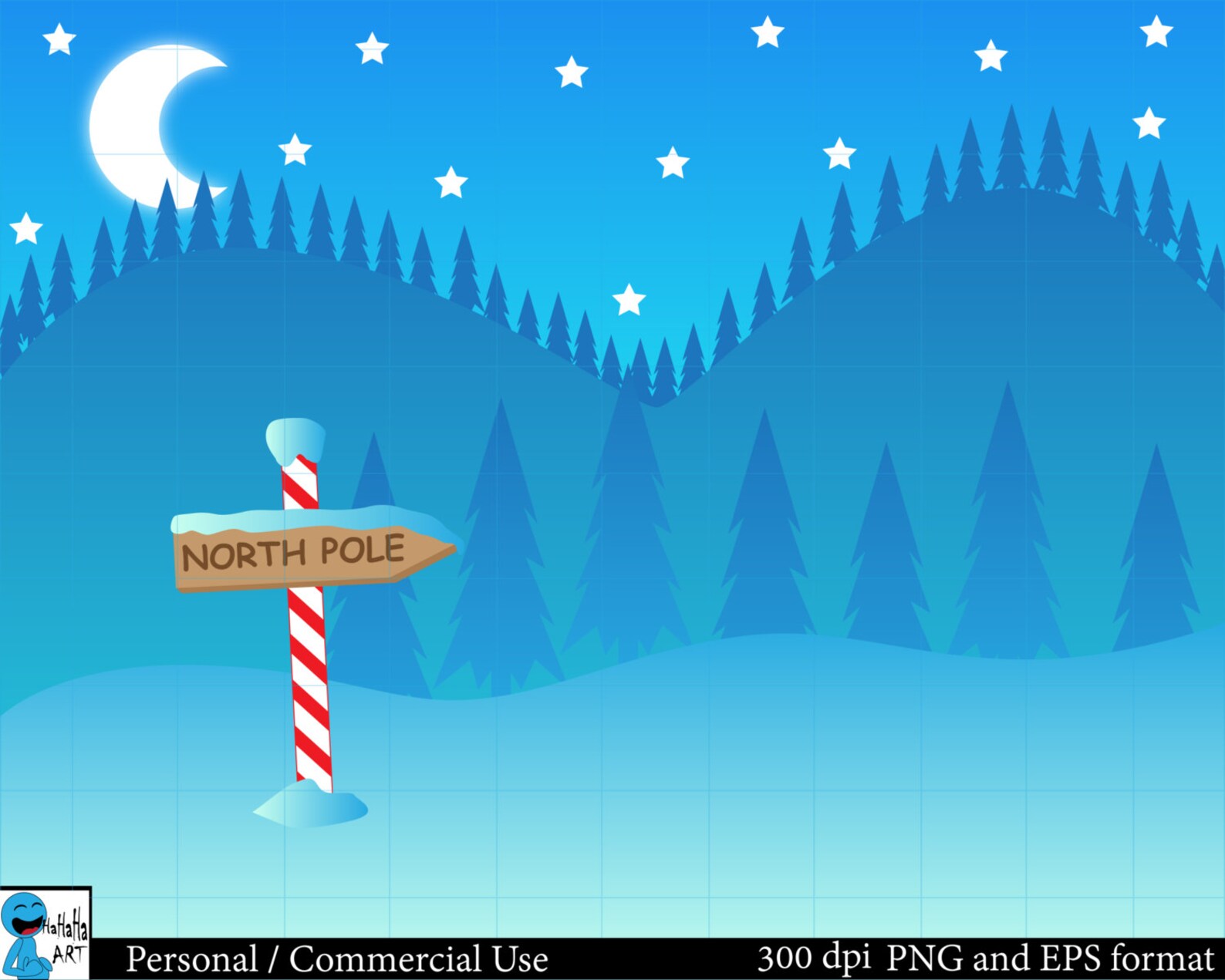 Christmas Forest Animals Set Clipart Digital Clip Art - Etsy