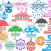 Split Monogram Funny Rain - Digital Cutting Files Svg Png Eps Jpg Dxf ...