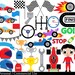 Race Cars V1 Digital Clipart Clip Art Graphics Personal - Etsy