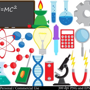 Laboratory Set Clipart - Digital Clip Art Graphics, Personal ...