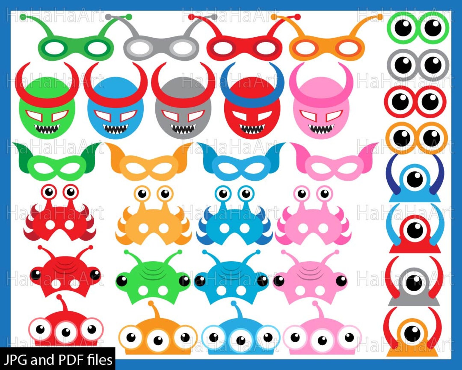 Alien Props Clipart PDF JPG Digital Graphic Design | Etsy