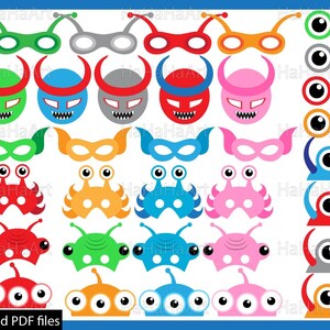 Alien Props Clipart PDF JPG Digital Graphic Design Halloween Prop Photo ...