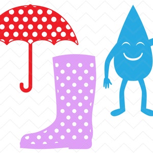 Monogram Funny Rain - Digital Cutting Files Svg Png Eps Jpg Dxf ...
