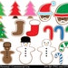 Christmas Cookies Set Clipart Digital Clip Art Graphics, Personal ...