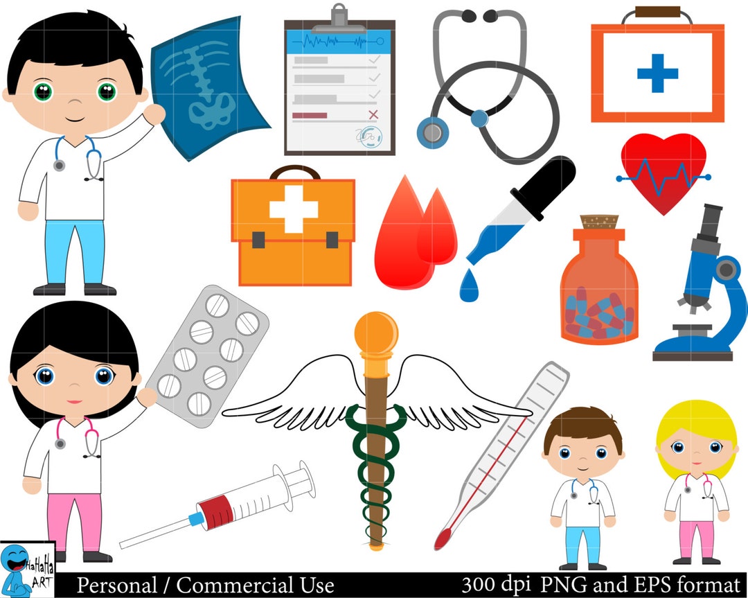 Medical Set Clipart - Digital Clip Art Graphics, Personal, Commercial ...