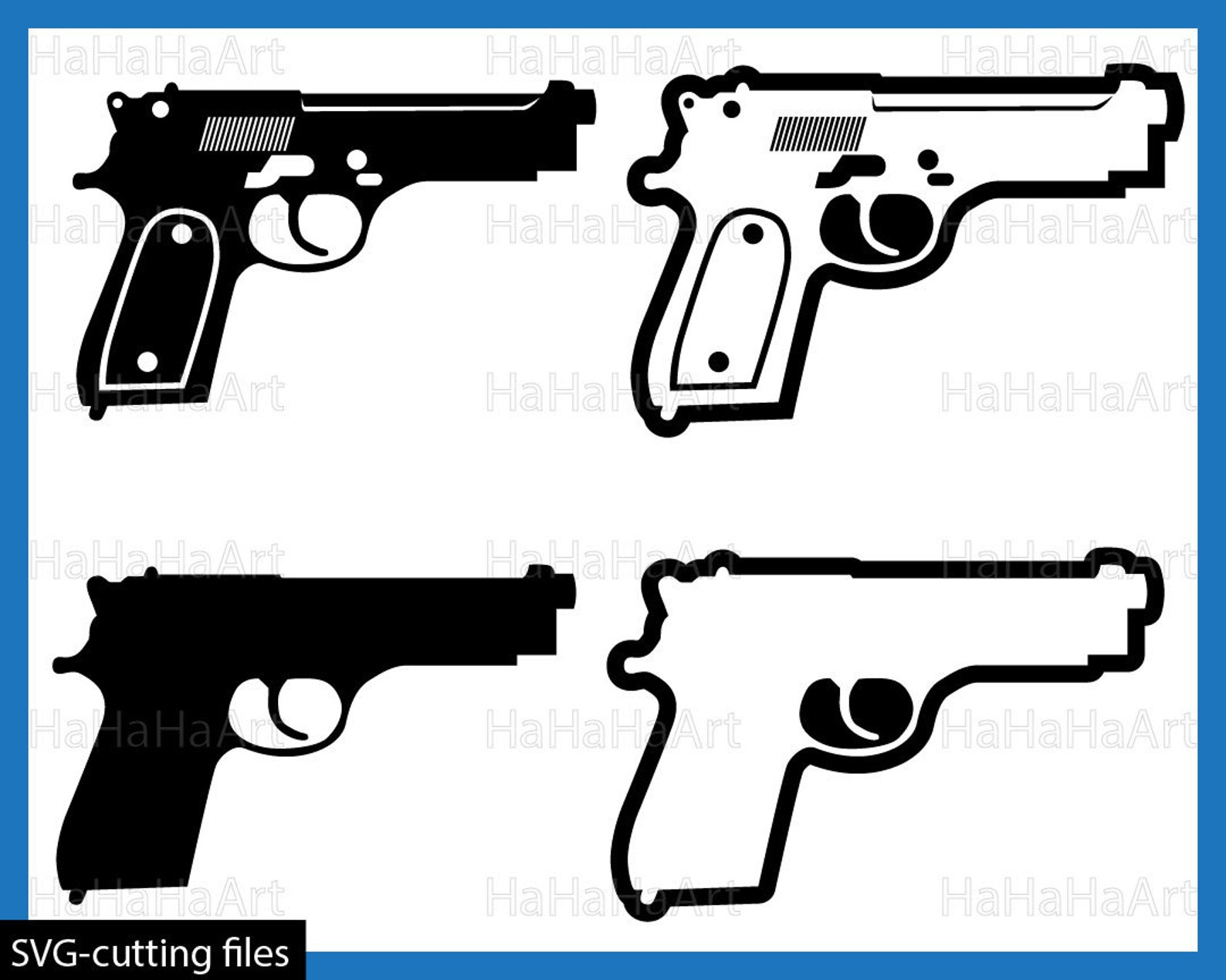 Police Guns Monogram Cutting Files Svg Png Jpg Eps Dxf | Etsy