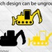 Construction Machines Clip Art / Cutting Files Svg Eps Dxf Png Jpg ...