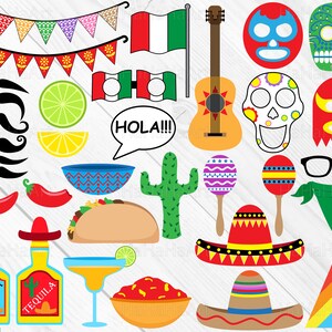 Fiesta Props - Clipart / Cutting Files Svg Jpg Digital Graphic Design ...