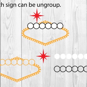 Las Vegas Sign Blank Clipart – Svg, Png, Jpg, Dxf Files (digital ...