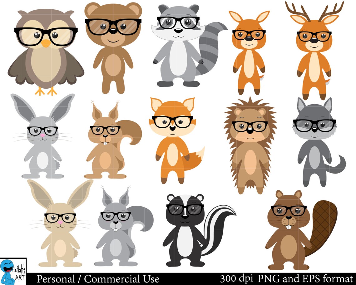 Laboratory Animals Set Clipart - Digital Clip Art Graphics, Personal ...
