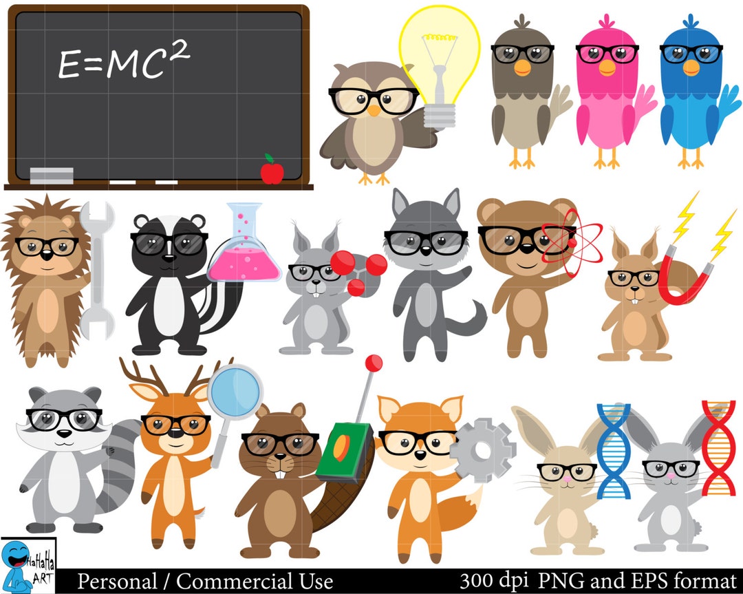 Laboratory Animals Set Clipart Digital Clip Art Graphics, Personal ...