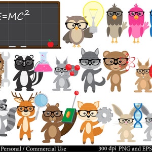 Laboratory Animals Set Clipart - Digital Clip Art Graphics, Personal ...