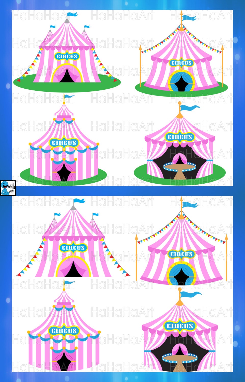 Pink Tent Clip Art