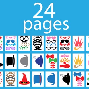 Party Booth Props - Cutting Files SVG JPG Digital Graphic Design ...