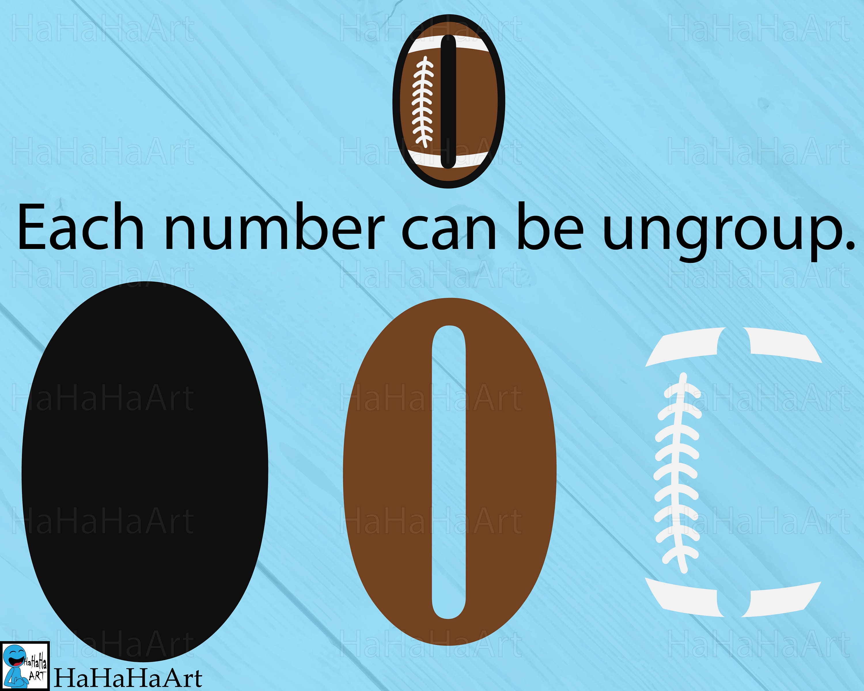 Football Numbers Clip Art – Svg Eps Dxf Png Jpg (digital Download) - Etsy