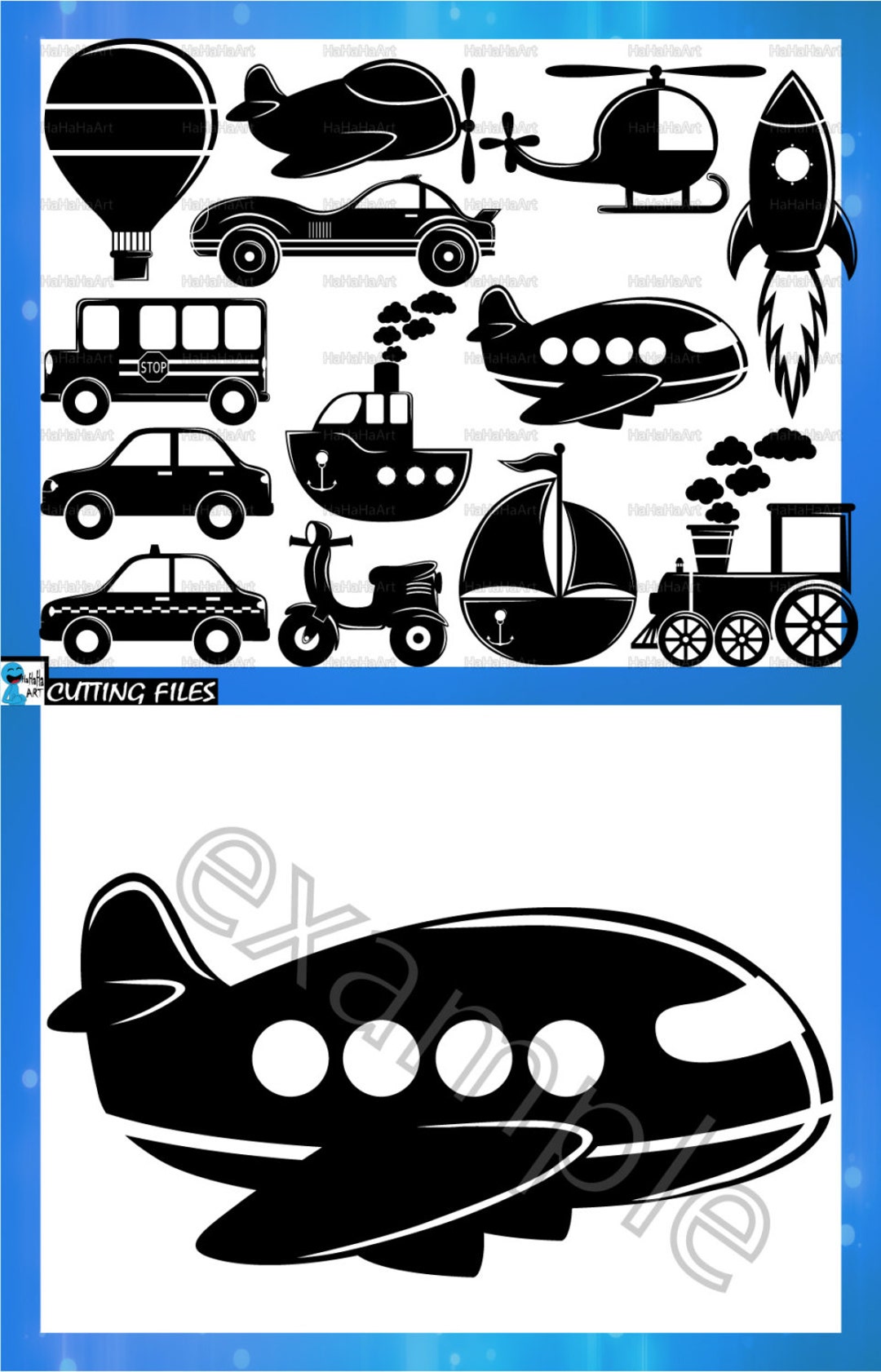 All Transportation Black - Cutting Files Svg Png Jpg Eps Dxf Digital ...