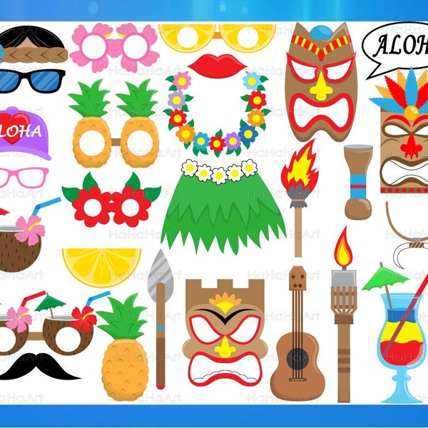 Hawaiian Photo Props - Etsy