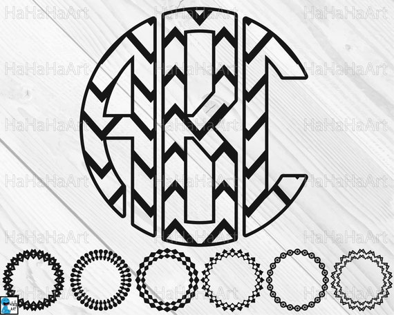 Chevron Monogram Alphabet Letters Cutting Files Svg Png Jpg - Etsy