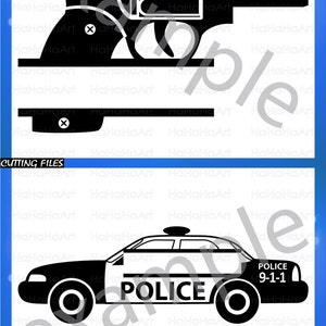 Split Police Monogram Digital Cutting Files Svg Png Eps Jpg - Etsy