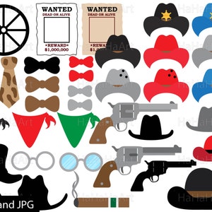 Props Cowboy Instant Download Digital Cutting Files SVG JPG - Etsy