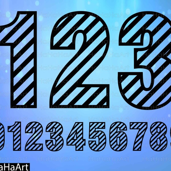 Number Lines Svg - Etsy