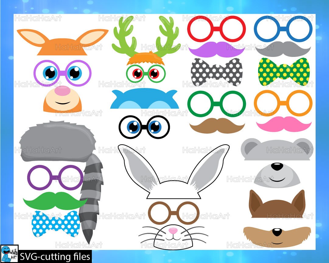 Woodland Animals Props V1 Cutting Files SVG JPG Digital | Etsy