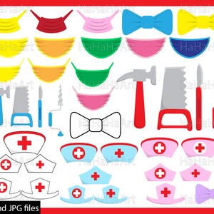 Doctor Props - Clipart PDF JPG Digital Graphic Design Commercial Use ...