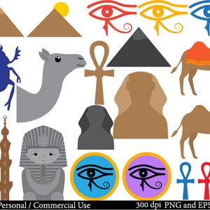 Egypt - Set Clipart - Digital Clip Art Graphics, Personal, Commercial ...