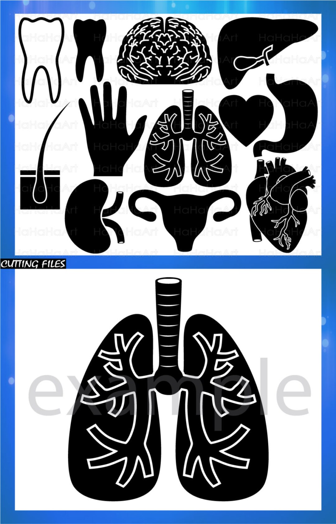 Organs Black Monogram - Digital Cutting Files Svg Png Eps Jpg Dxf ...