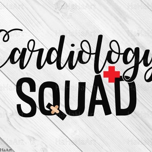 Cardiology Squad Clipart / Cutting Files Svg Png Jpg Dxf Eps - Etsy