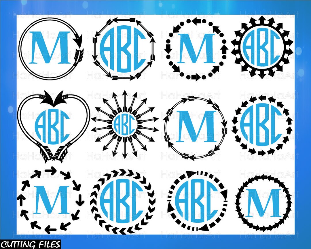 Arrows Frame Black - Cutting Files Svg Png Jpg Eps Dxf Digital Graphic ...