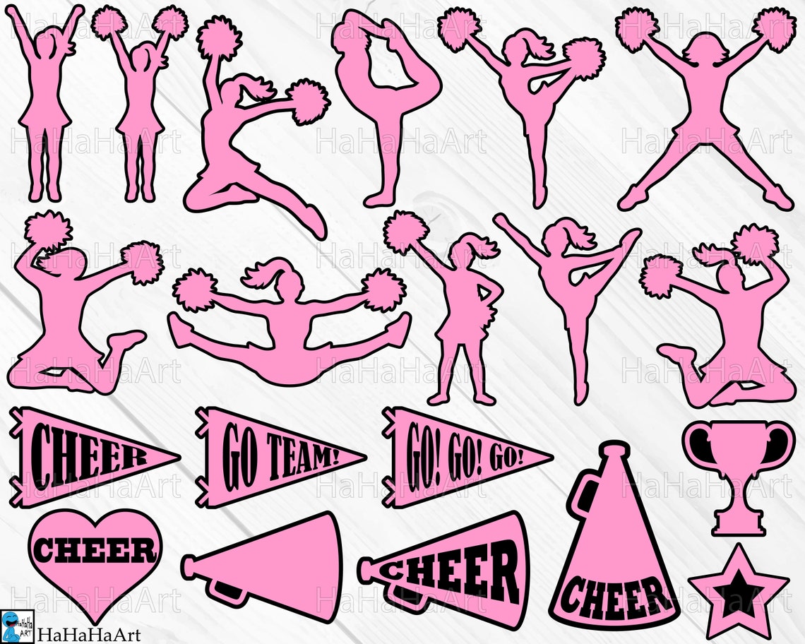 Cheer Monogram Designs Clipart / Cutting Files Svg Png Jpg - Etsy