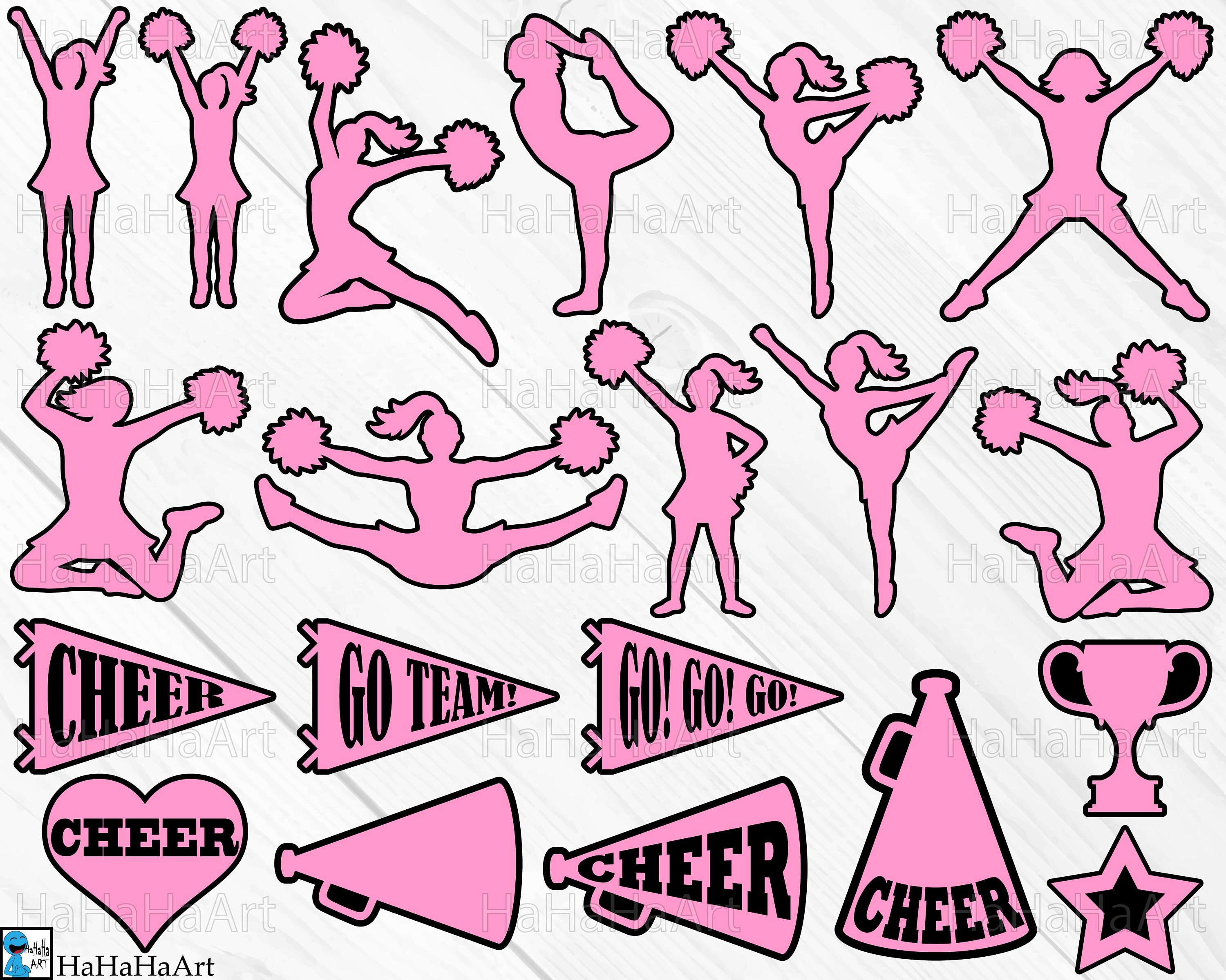 Cheer Monogram Designs Clipart / Cutting Files Svg Png Jpg - Etsy