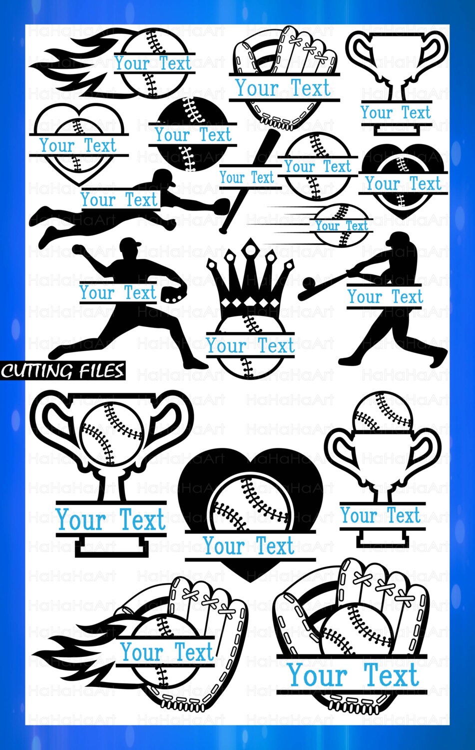 Split Play Baseball Monogram Cutting Files Svg Png Jpg Eps - Etsy
