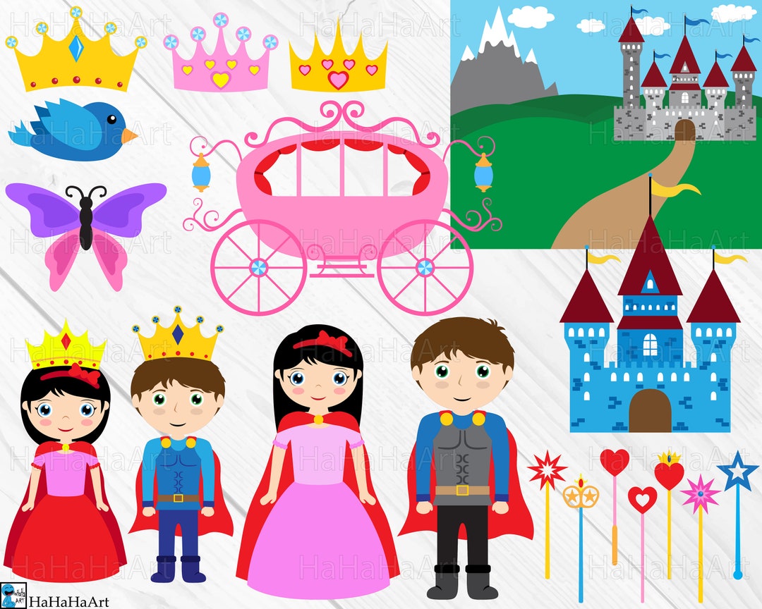 Princess - Clipart / Cutting Files Svg Png Jpg Dxf Eps Digital Graphic ...